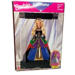 Mattel | Toys | Mattel Barbie Doll Display Case In Black Vintage 997 ...
